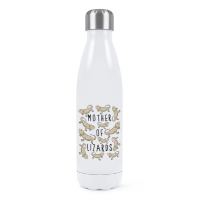 Mother Of Lucertole Parete Doppia Acqua Bottiglia Pazzo Donna Animale ...