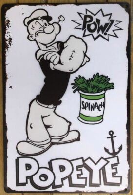 POPEYE Rustic Look Vintage Metal Tin Sign 20 x 30 cm | eBay Australia