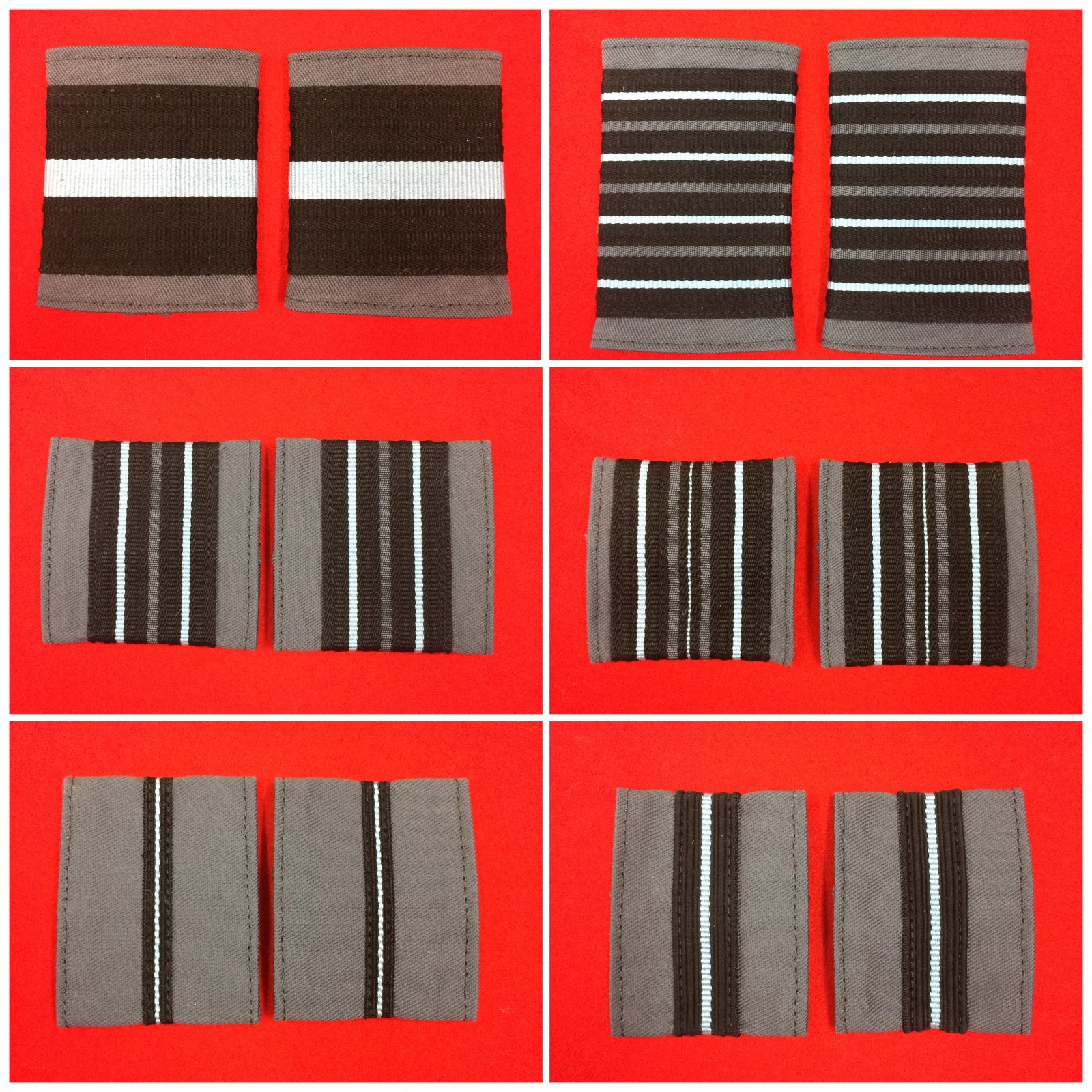 RAF Officers Jumper Rank Slides SQN LDR, Flight Lieutenant, Group ...