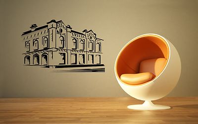 Wall Sticker Vinyl Decal Architecture Design for Living Room Building ...