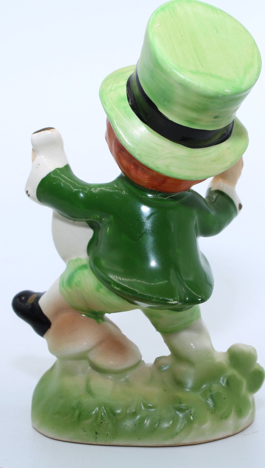 Vintage Lefton 963 St. Patrick's Day Green Leprechaun Ceramic Figurine ...
