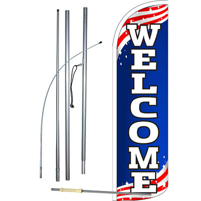 Welcome Swooper Flag Kit | eBay
