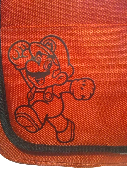 Nintendo 3Ds Messenger Style Carrying Bag Mario Logo Front/Back Orange ...