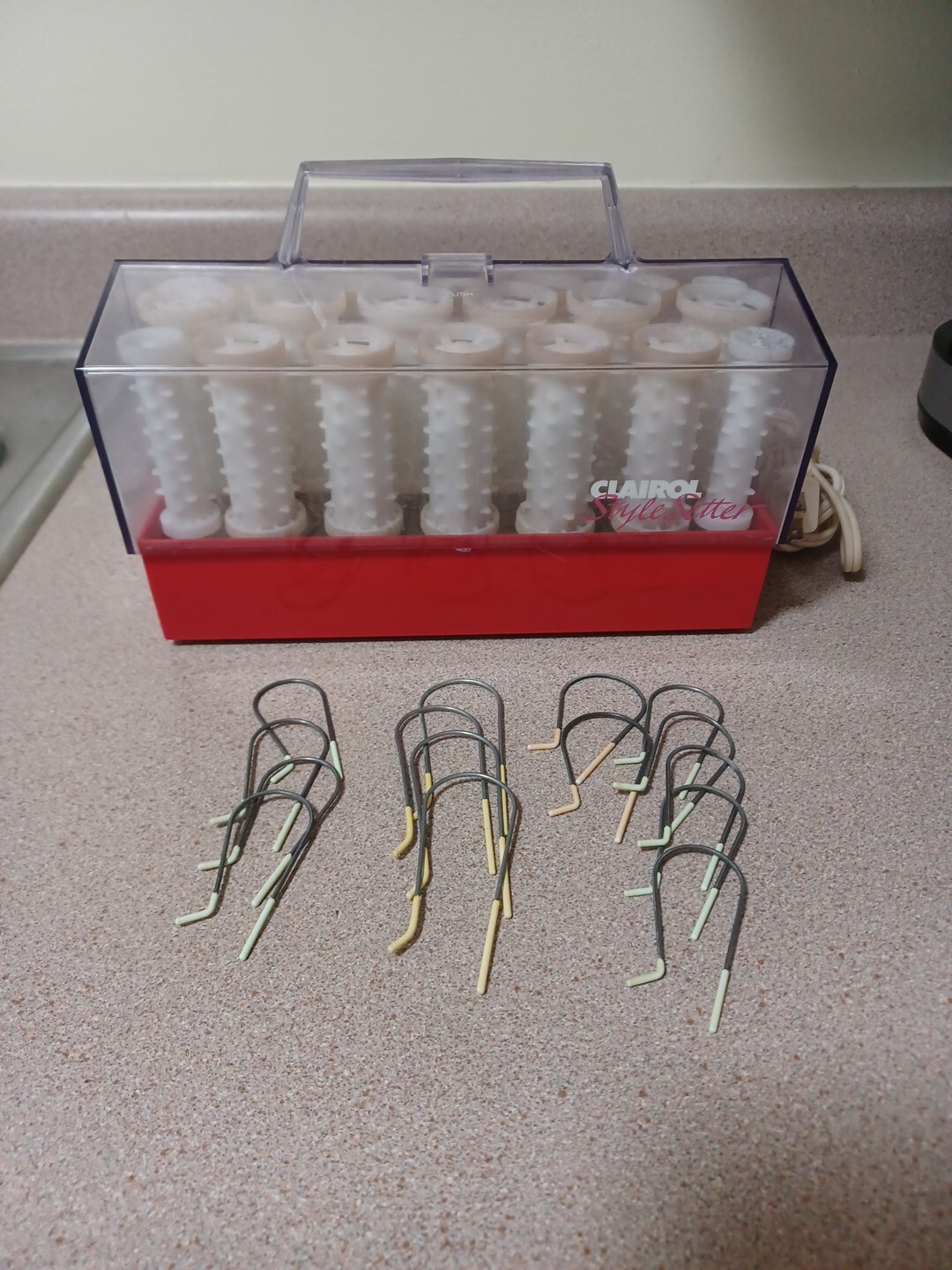Vintage Clairol Style Setter C-20-1 Hot Rollers Hair Curlers Heat W ...