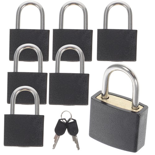 7 Pcs Luggage Lock Travel Locks for with Key Small Padlock Suitcase | eBay