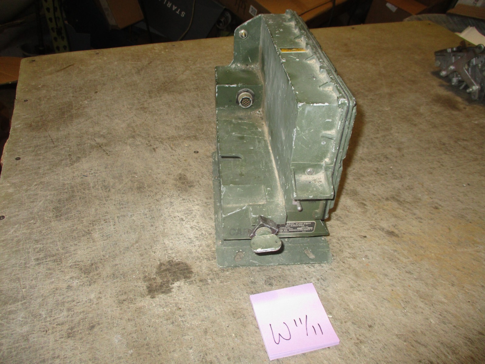 Used Amplifier Mounting Base, MT-6353/VRC, No ON Light, for SINCGARS ...