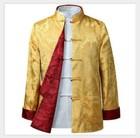 Men's Chinese Traditional Silk Blend Tang Jacket Long Sleeve Leisure ...