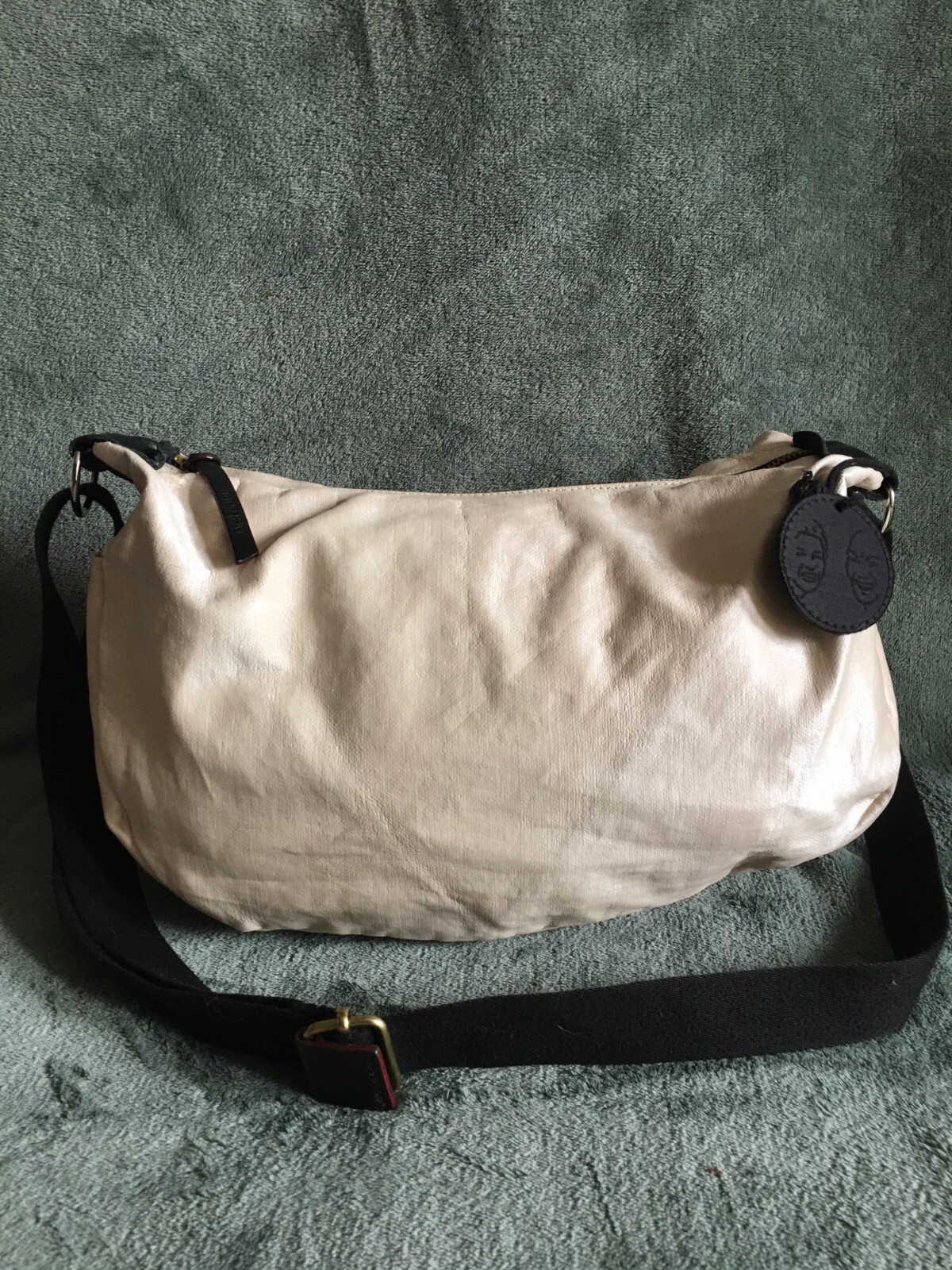 Jack Gomme Paris Ivory Pearl Nylon Crossbody Shoulder… - Gem