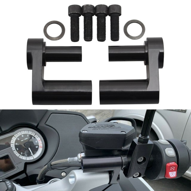 Aluminum Black Handlebar Riser Mount Set Kit For BMW R1200RT R1250RT ...