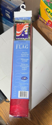 Nylon Yard Garden Flag "Veteran" 28"x44" New Creative Enterprises | eBay