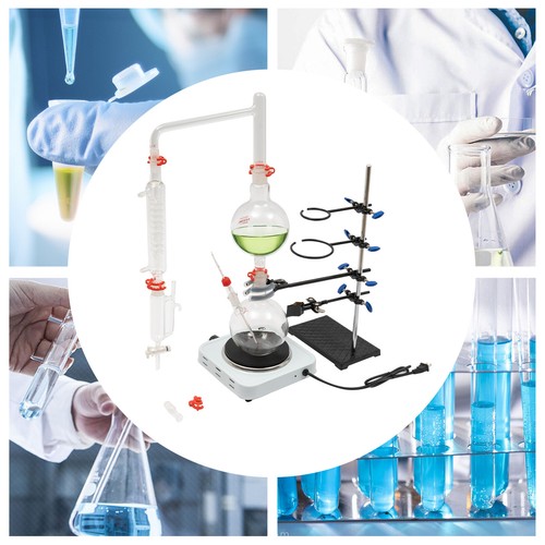 essential oil distillation apparatus Organic Chemistry Lab Glassware ...