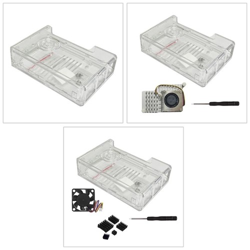 Case and Radiators for RPi 5 Board Cooling Protector Box with Optional ...