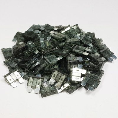 1 Amp 1A Black Blade Fuses Standard Amps A Fuse Car Van Auto Marine ATO ...