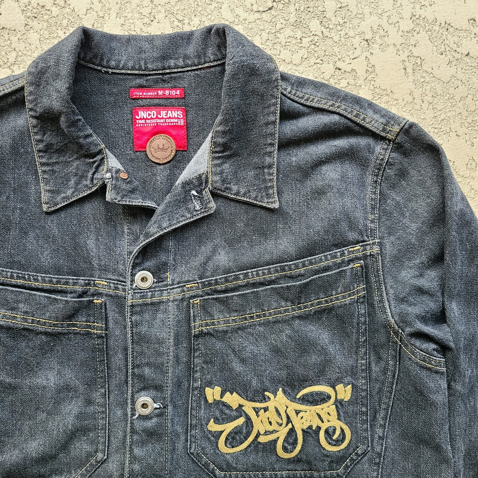 Vintage 90s - Y2K Jnco Jeans “Los Angeles” Denim Skate Jacket Size XL ...