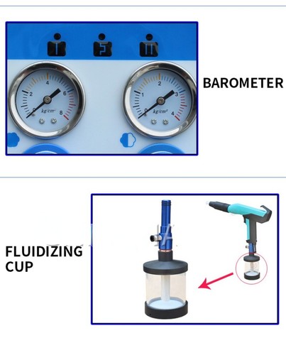 Electrostatic Powder Test Spray Gun Plastic Powder Proofing Spraying ...