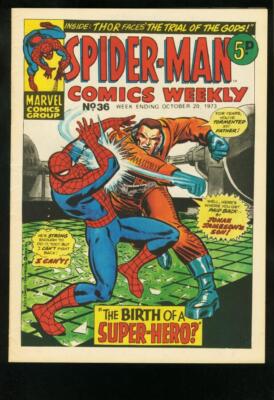 Spider-Man Comics Weekly #36 1973 - Marvel -FN - Comic Book | eBay
