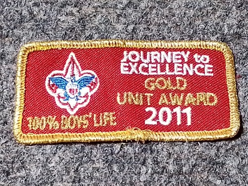 Journey To Excellence - Unit Award - 2011 -Sew On Patch - Boy Scouts ...