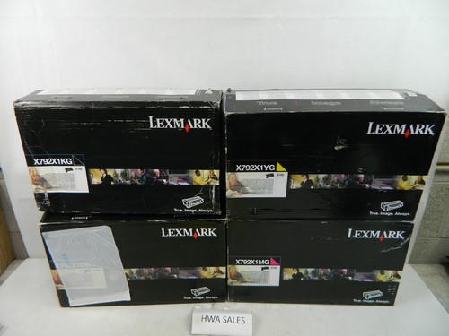 4 Gen Lexmark X792 X792X1KG X792X1CG X792X1MG X792X1YG Toner Cartridges ...