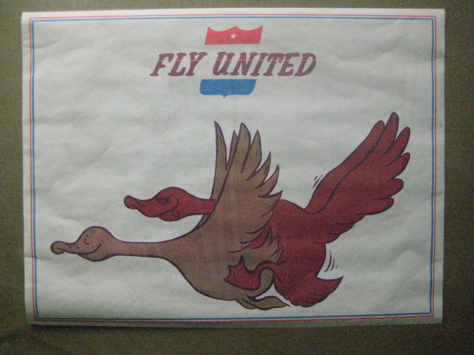 FLY UNITED PARODY AIRLINE VINTAGE POSTER CNG777 | eBay