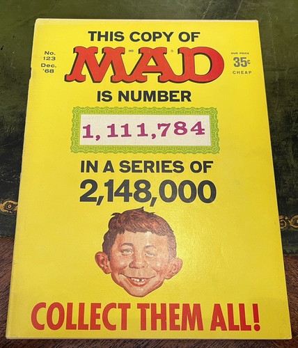 MAD Magazine Lot of 8 from 1968 - Numbers 116 to 123 | eBay