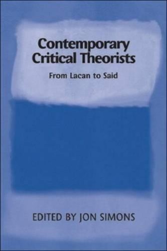 Jon Simons Contemporary Critical Theorists (Taschenbuch) (US IMPORT) 9780748617203 | eBay.de