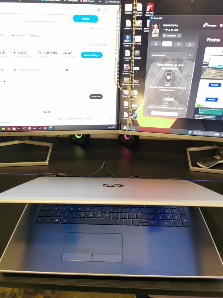 hp pavillion 17-ak008n Windows 11 – AMD A9 – 8GB RAM – 222GB SSD – 17.3 ...