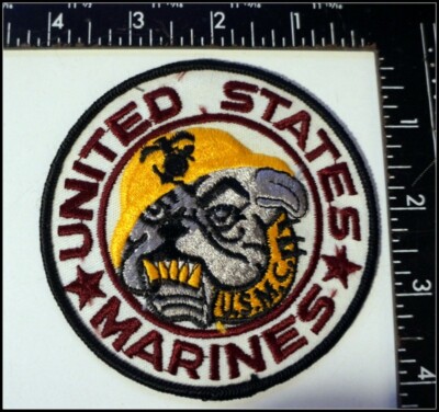 Military Patches USMC Marine Corps Bulldogs New Old Stock #T462 | eBay
