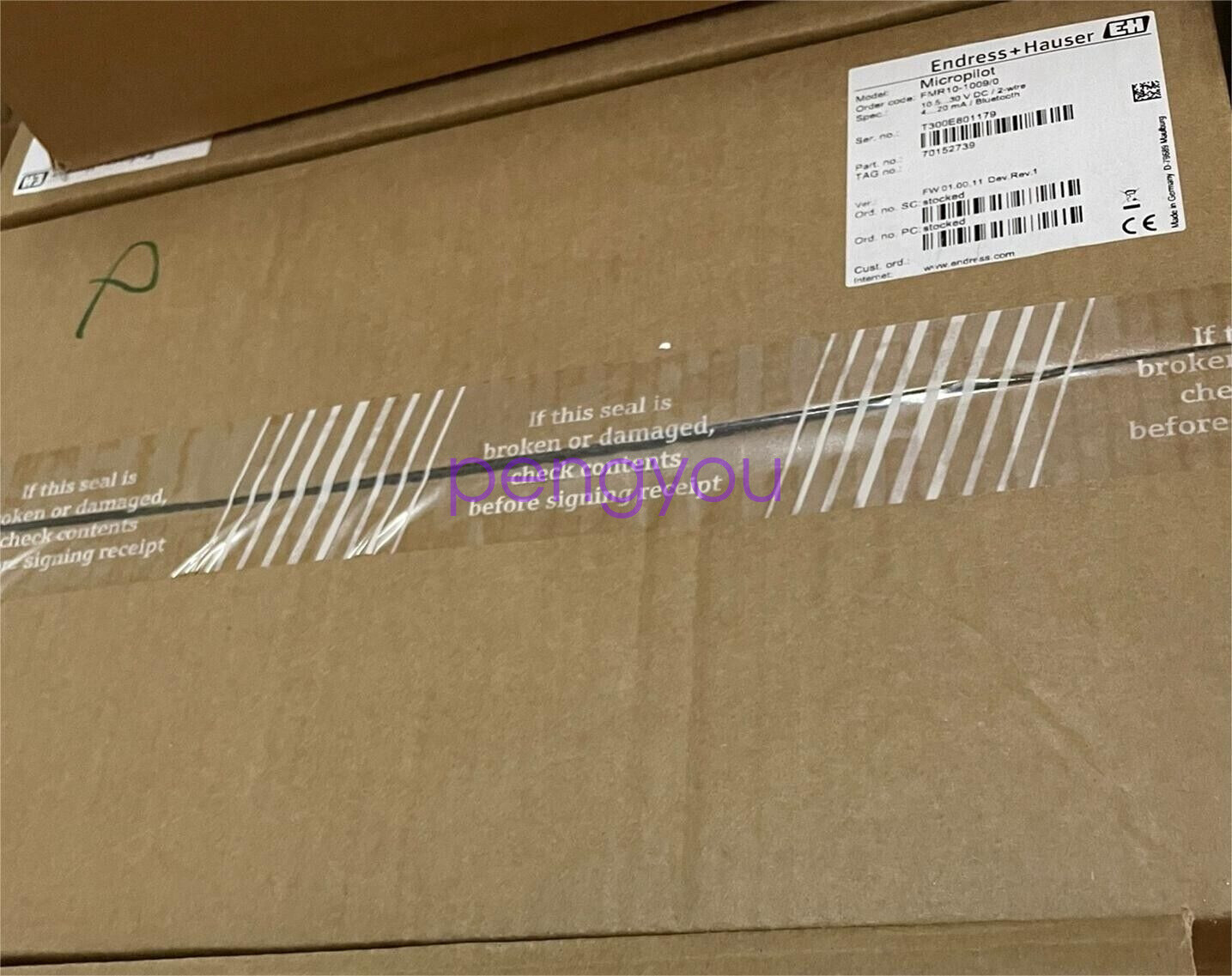 Endress+Hauser FMR10-AAQBMWDEWFE2 Micropilot FMR10-1009/0 Brand New DHL ...