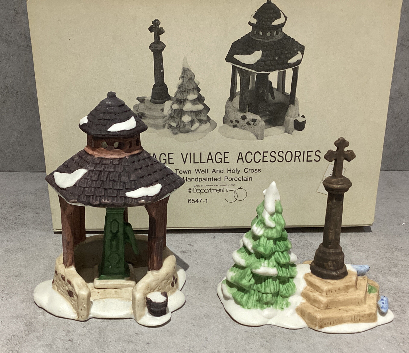 Dept. 56 Heritage Village Town Well & Holy Cross" #6547-1 Original Box ...