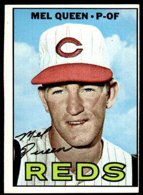 1967 Topps #374a Mel Queen ERR Cincinnati Reds | eBay