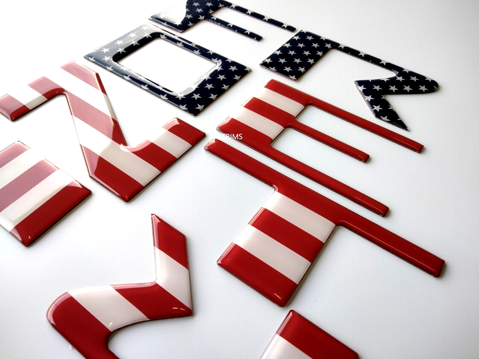 FOR NISSAN FRONTIER 2025-2026 US FLAG 3D RAISED DOMED TAILGATE LETTERS ...