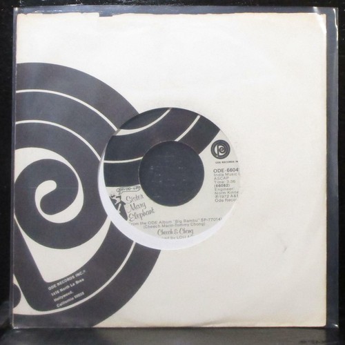 Cheech & Chong - Sister Mary Elephant / Wink Dinkerson 7" Mint- 45 ODE ...