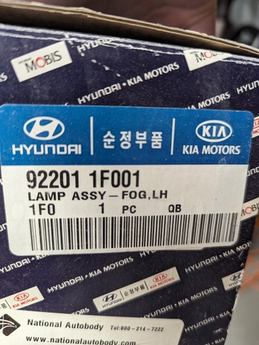 GENUINE KIA SPORTAGE 2006-2008 FOG LAMP ASSEMBLY LH=DRIVER SIDE, 92201 ...