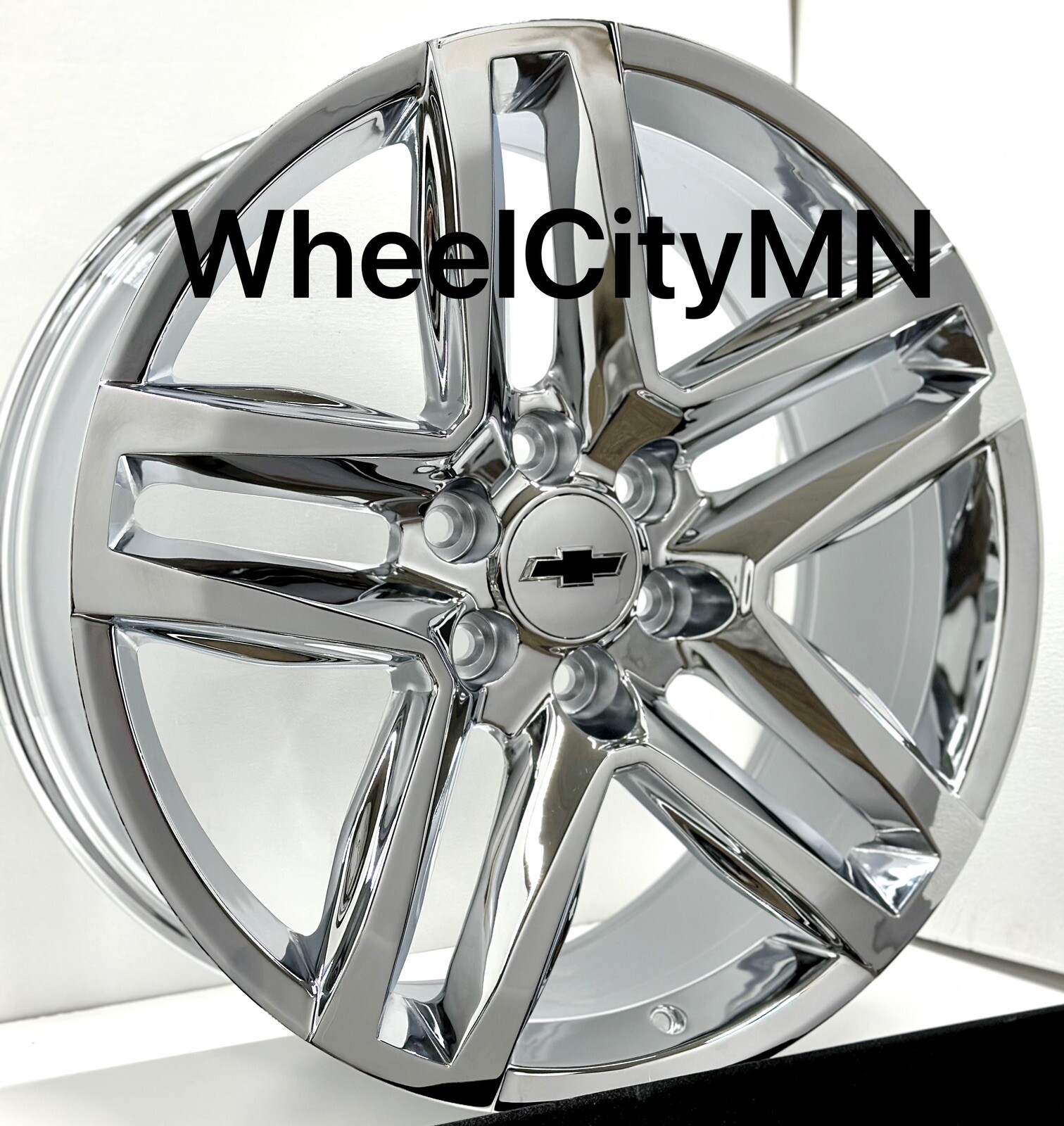 22” chrome OE 5911 replica Trail Boss wheels fits 2022 Chevy Silverado ...
