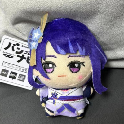 Genshin Impact Cosplay Raiden Shogun Anime Keychain Plush Doll Pendant ...