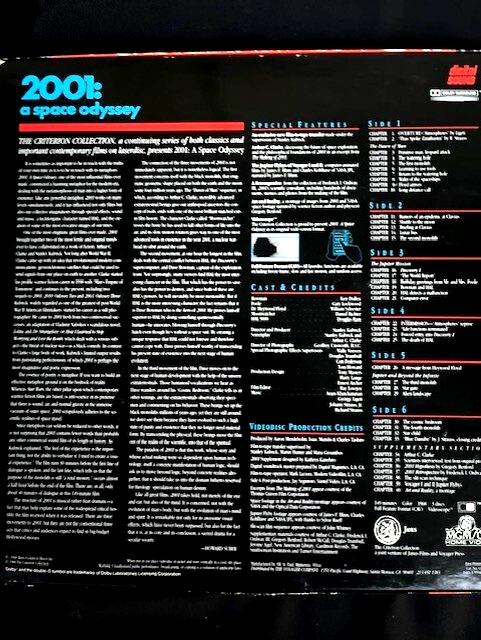 Stanley Kubrick's 2001 -A Space Odyssey-1968 (Criterion 3-Laser Disc ...