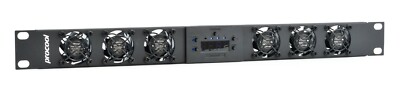 PROCOOL SP640X-E 1U Silent Temperature Controlled Rack Mount Exhaust ...