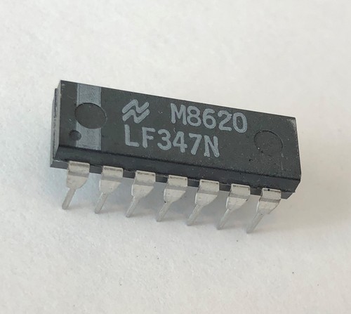 Qty 2: LF347N JFET-Input Quad Operational Amplifier National ...