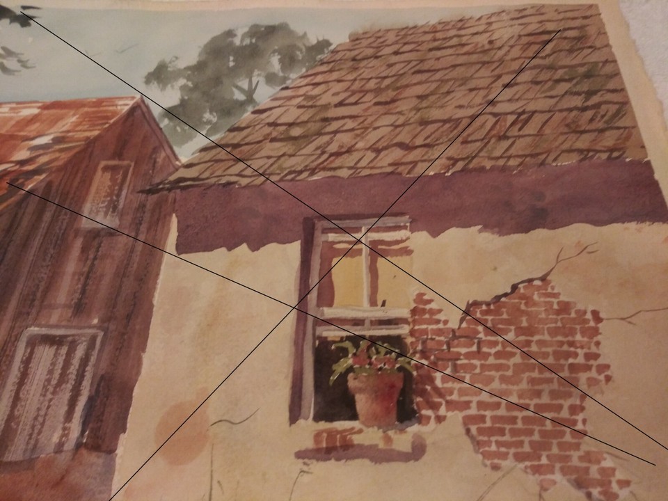 Authenticate J. Robert Burnell Painting, Watercolor, Landscape w/ Barn ...