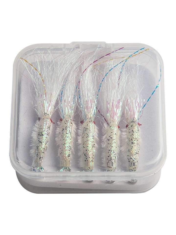 Fly Fishing Hooks Saltwater Shrimp Hook 5 X High Carbon Steel Fishhook ...