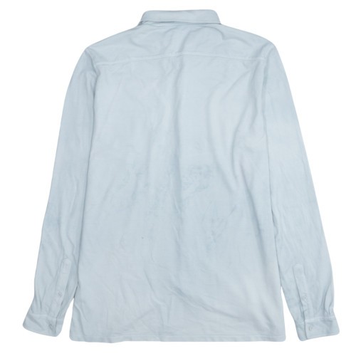 Lacoste Mens Shirt Light Blue Slim Fit Long Sleeve Croc Logo Pocket ...