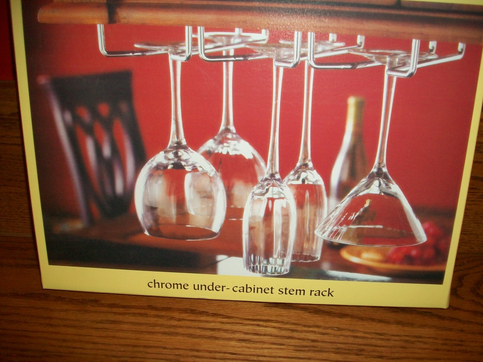 Pier 1 Imports Chrome Under-Cabinet Stem Glass Rack, NIB--Ships FREE | eBay