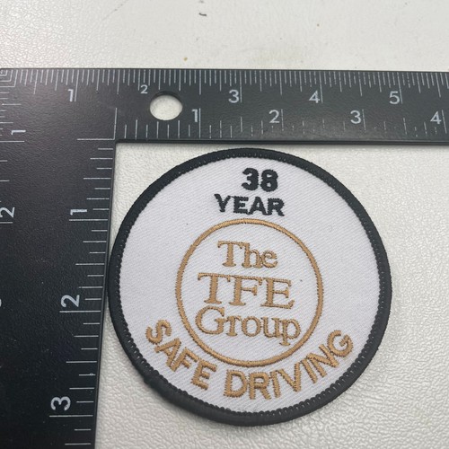 c 1990s 38 YEAR SAFE DRIVING AWARD TFE GROUP (gas oil +) Trucker Ad Patch 39RU | eBay