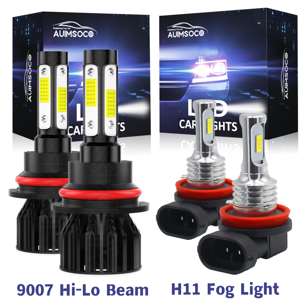 For Chevy Cobalt Sedan 4-Door 2005-2010 4X LED Headlight Hi-Lo + Fog ...