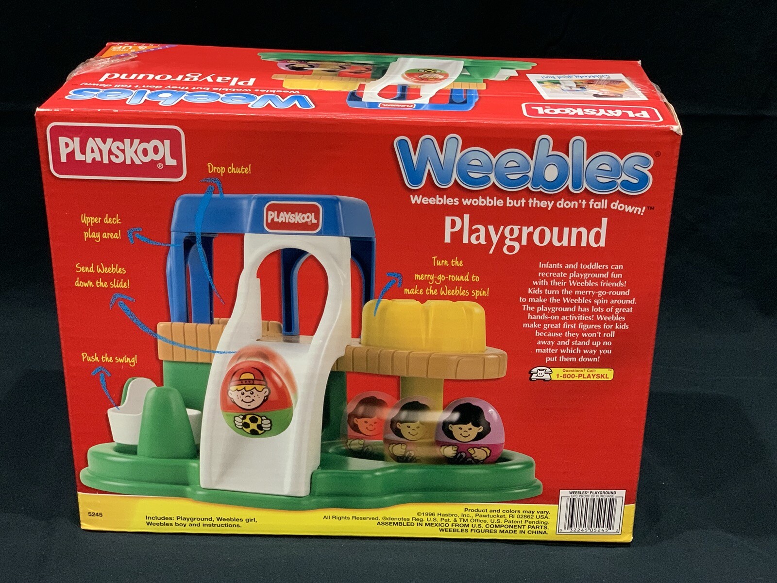 Brand New RARE 1996 Weebles Playground with Merry Go Round by Playskool ...