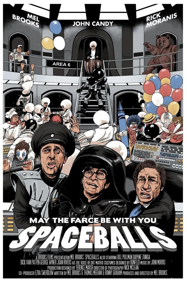 SPACEBALLS by Ryan Gajda Screen Print Movie Poster Mondo 24x36 Star ...