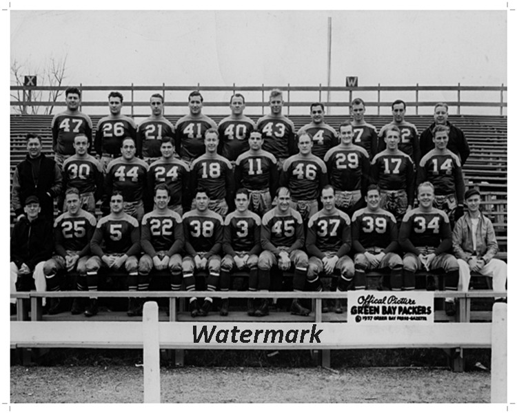 NFL 1937 Green Bay Packers Official Team Picture Black & White 8 X 10 ...
