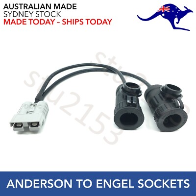 50 Amp Anderson Plug to 2x Engel Posi-Fit Sockets 30cm | eBay Australia