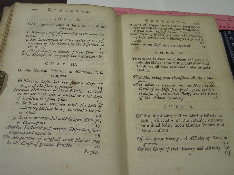 MOST INFLUENTIAL BOOK ON PSYCHIATRY/1733/RARE 1st Ed/GEORGE CHEYNE ...