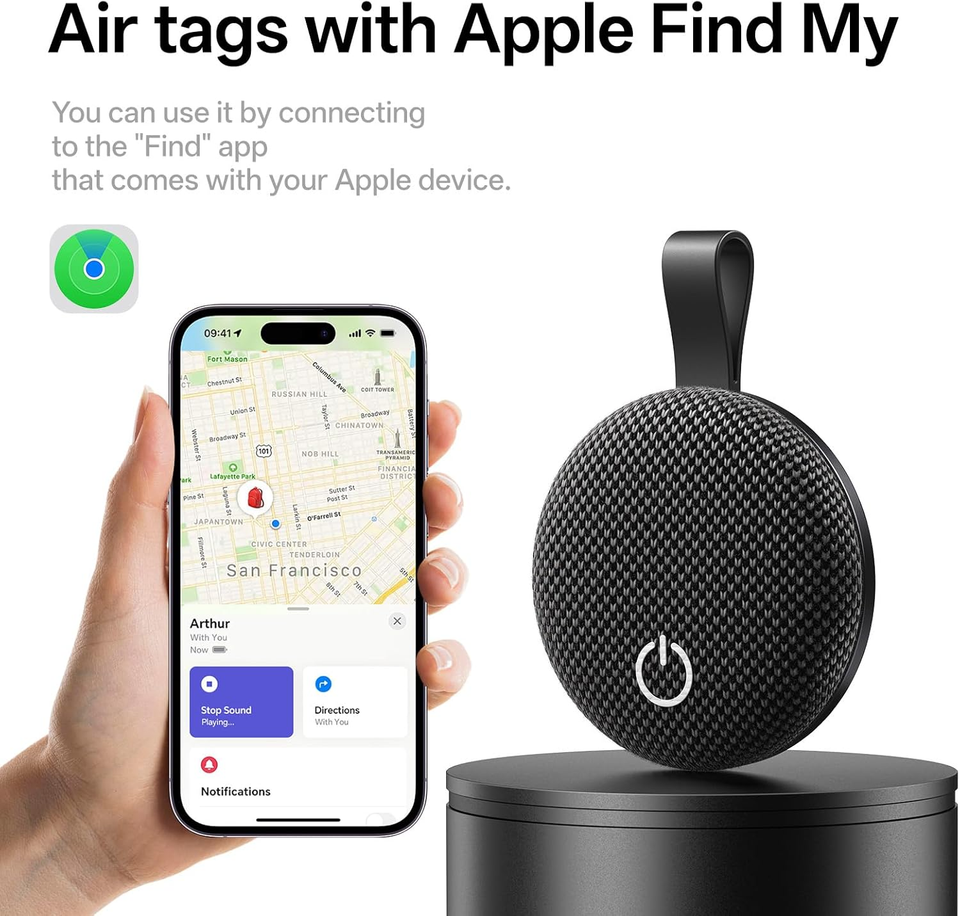 Air Tracker Tag-4 Pack, [Apple Mfi Certified] Smart Tag for Apple Find ...